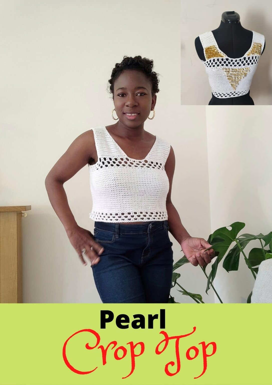 Pearl Crochet Crop Top: Free Pattern - Fosbas Designs