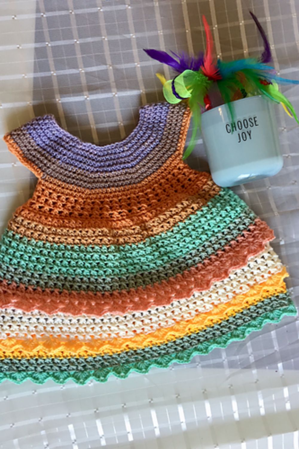 Flared Crochet Baby Dress Pattern - Fosbas Designs