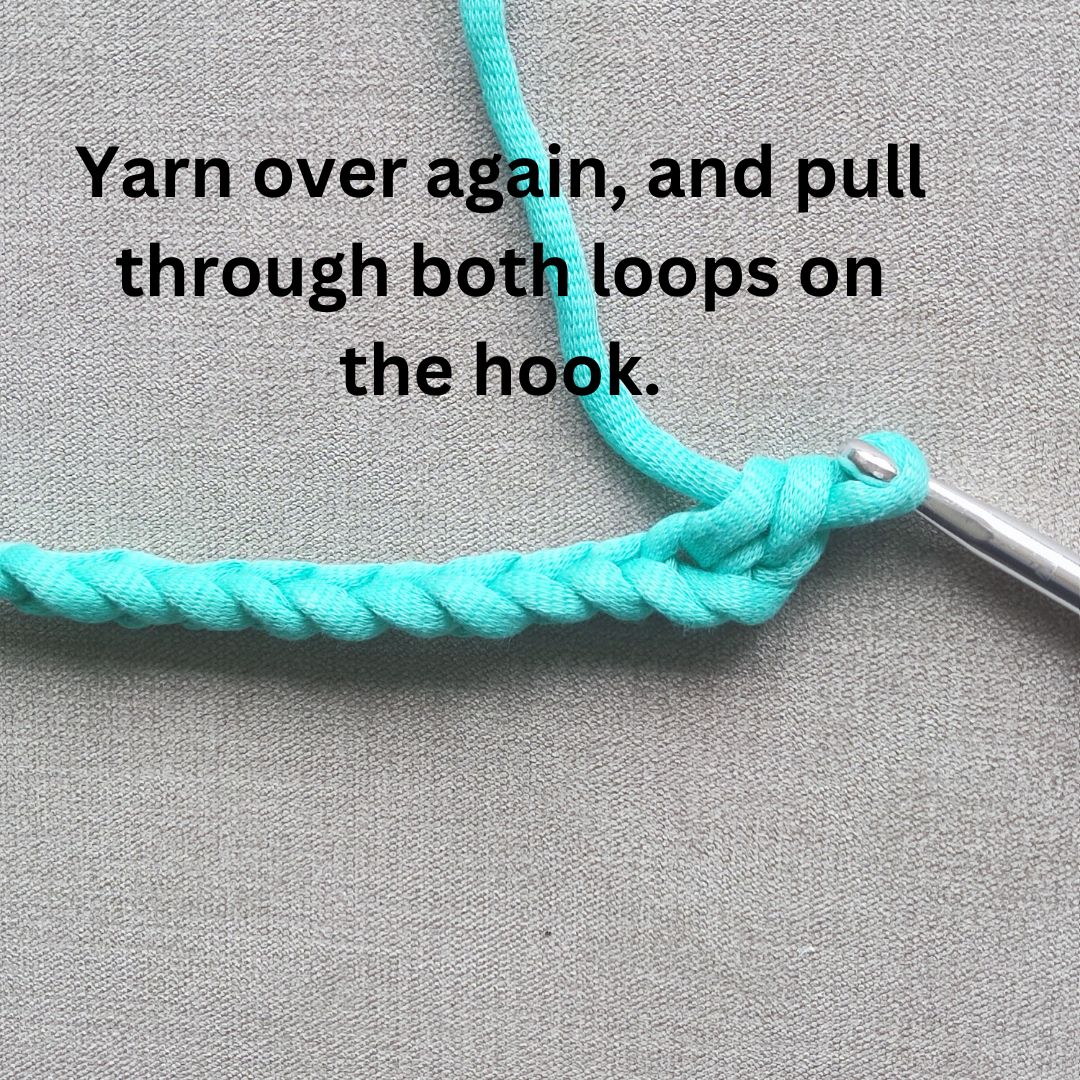 How to crochet the single crochet stitch - Fosbas Designs