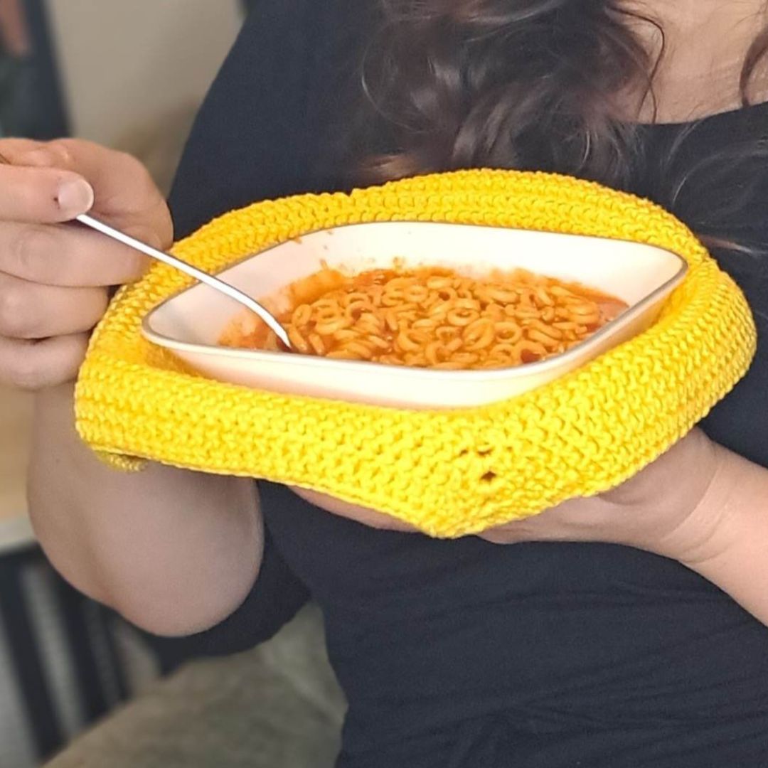 Quick Microwave Bowl Cozy Crochet Pattern - Fosbas Designs
