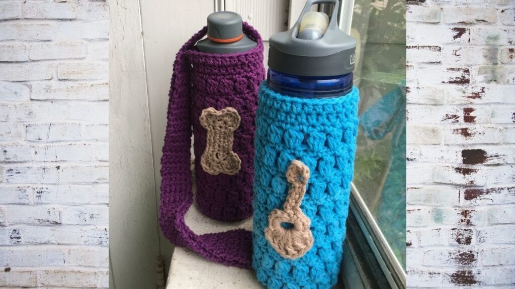 15+ Crochet Water Bottle Holder Patterns - Fosbas Designs