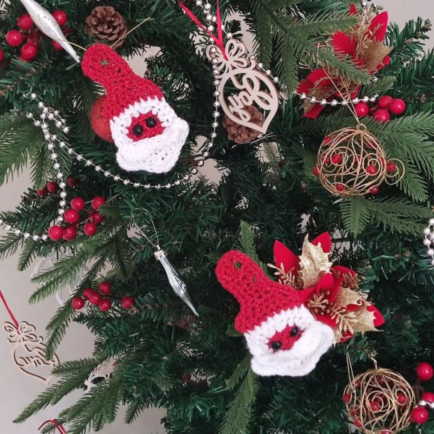 Santa Applique Free Crochet Pattern - Fosbas Designs