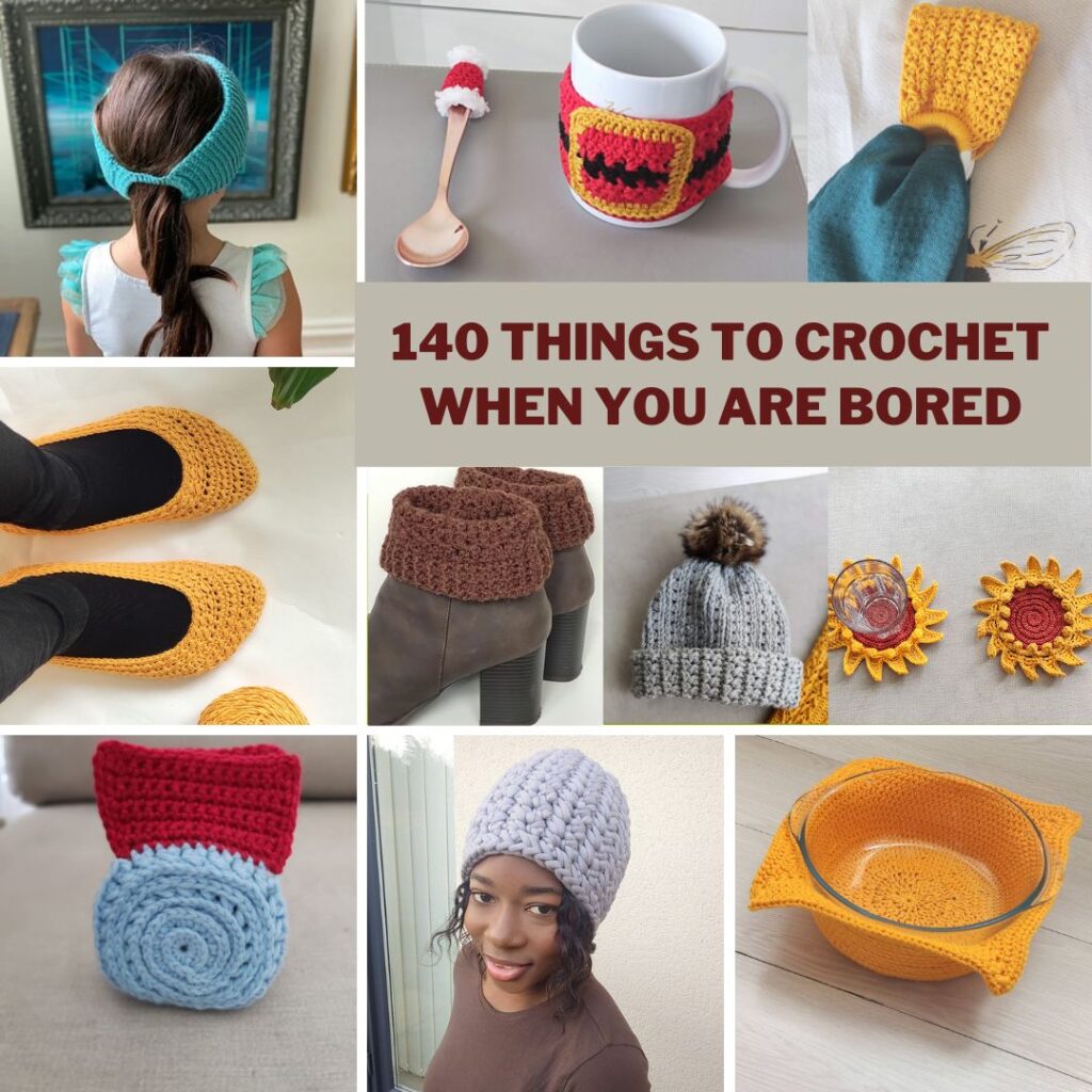 What to Crochet When You Are Bored: 140 Easy Projects - Fosbas Designs