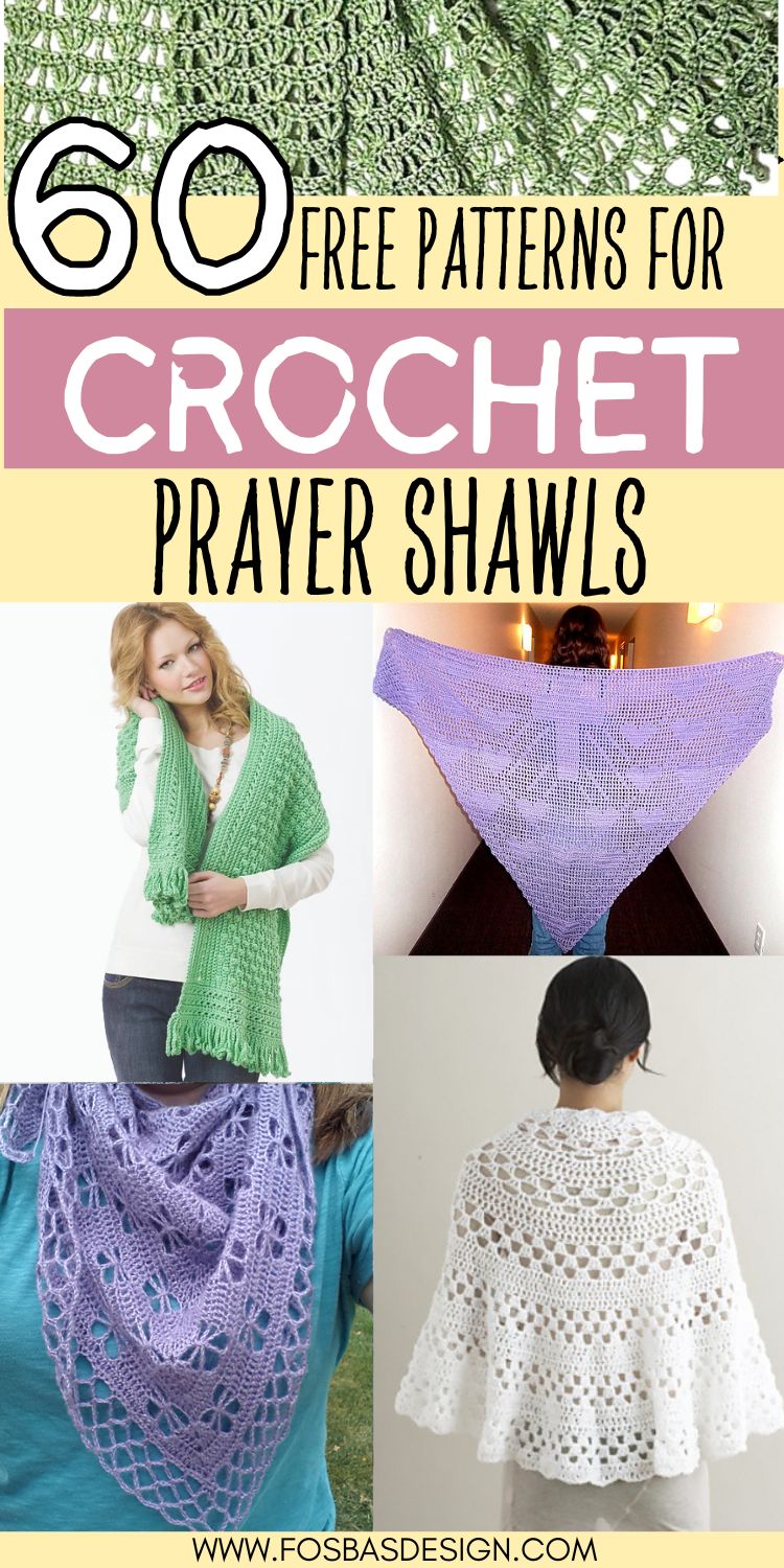 60 Plus Easy crochet prayer shawl patterns - Fosbas Designs