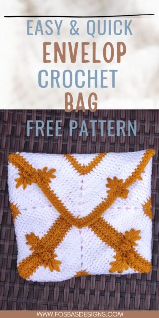 How to crochet envelope bag Pattern - Fosbas Designs