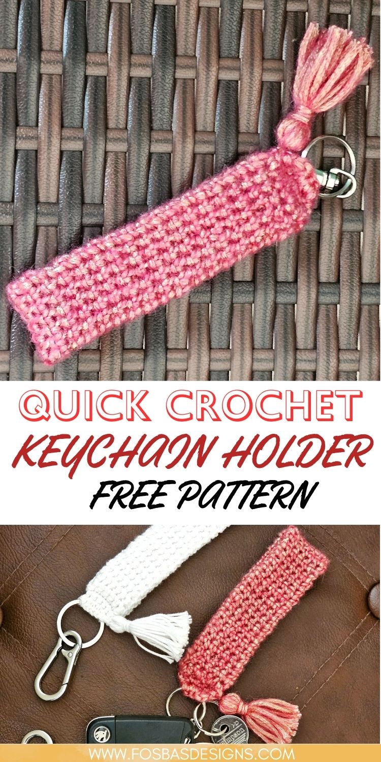 Easy Crochet Keychain Pattern - Fosbas Designs