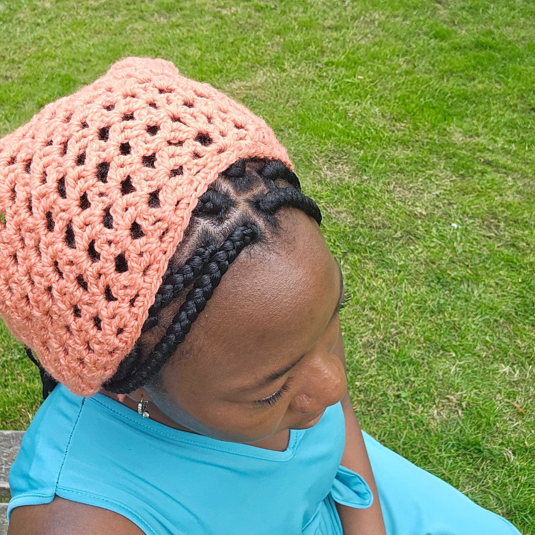 Easy Crochet Bandana Pattern - Fosbas Designs