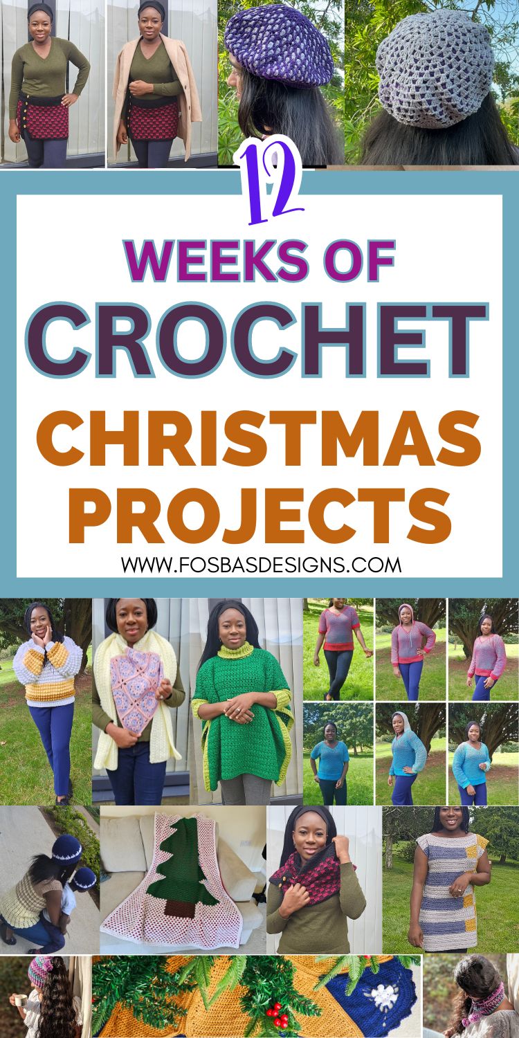 Crochet poncho with sleeves free pattern - Fosbas Designs