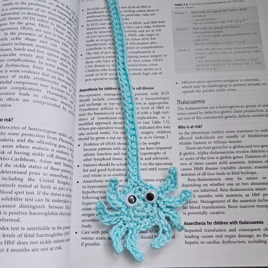Crochet Spider Bookmark Pattern - Fosbas Designs