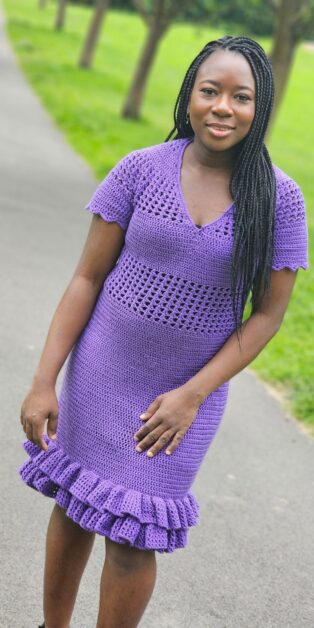 Crochet A Line Dress Pattern - Fosbas Designs