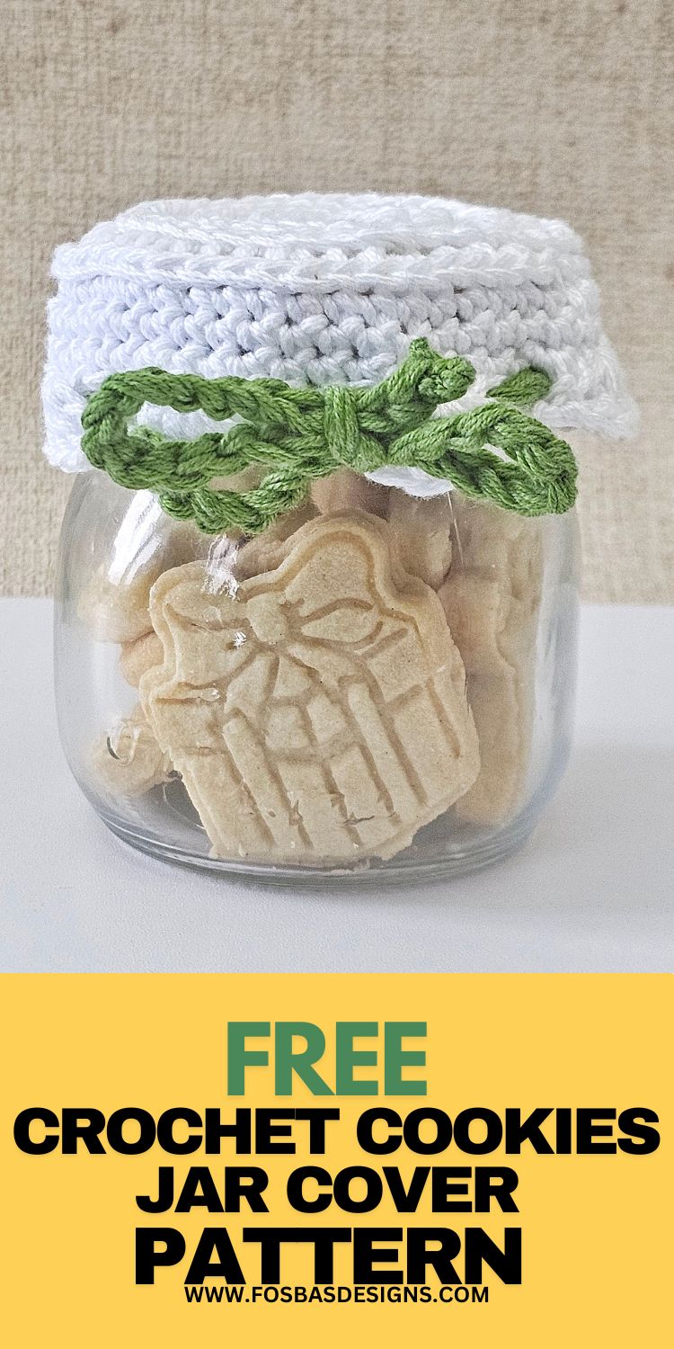Crochet Jar Lid Covers Free Pattern - Fosbas Designs