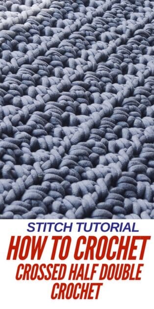 How to make the Crossed half double crochet stitch tutorial - Fosbas ...