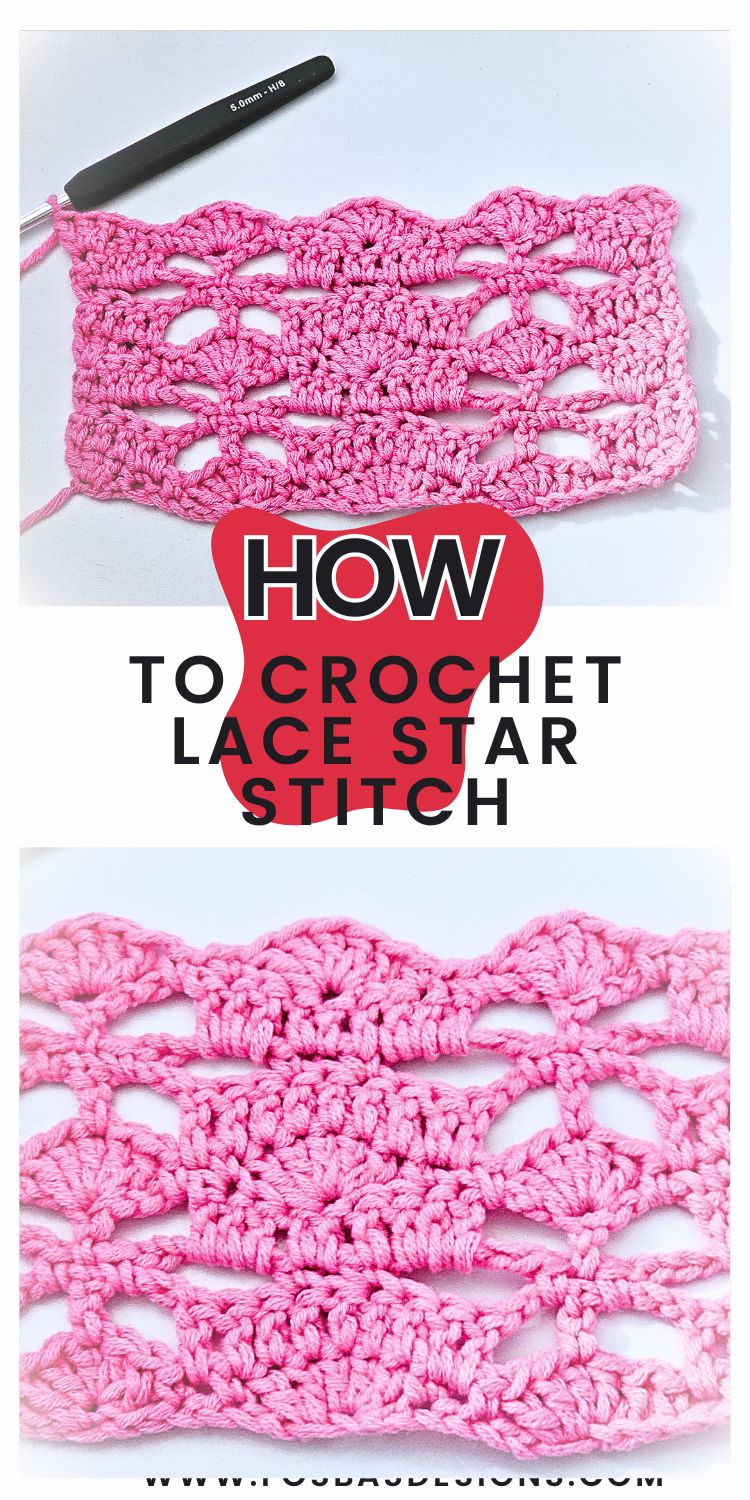 Crochet Lace Star Stitch - Fosbas Designs