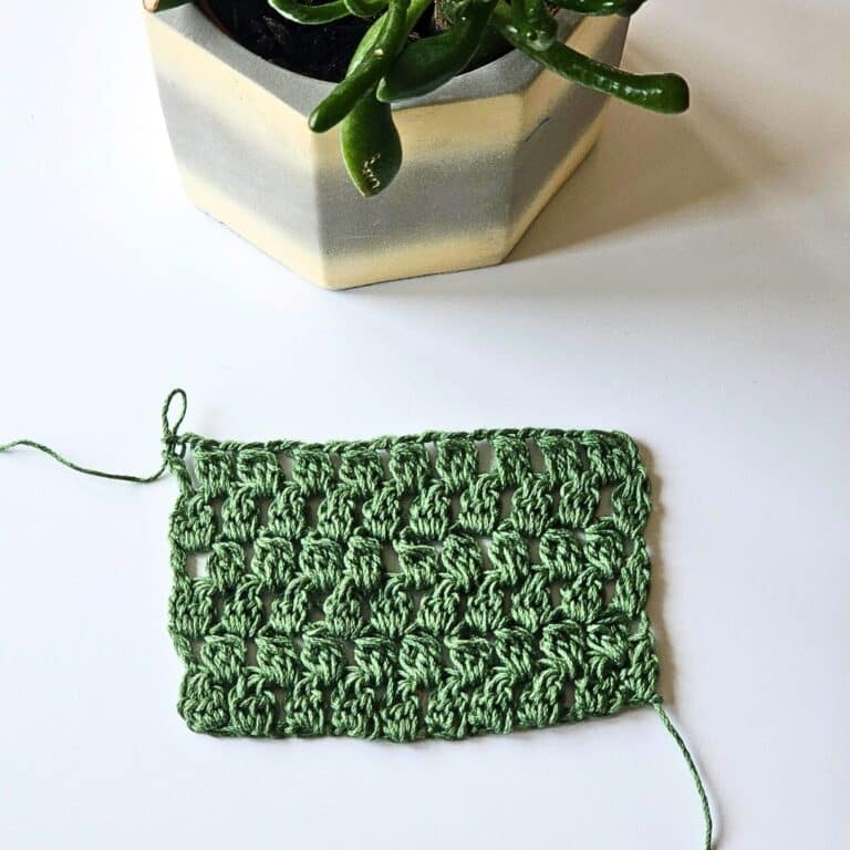 How to do 3 double crochet cluster stitch - Fosbas Designs