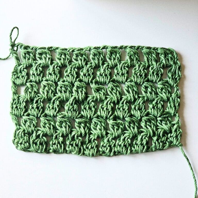 How to do 3 double crochet cluster stitch - Fosbas Designs