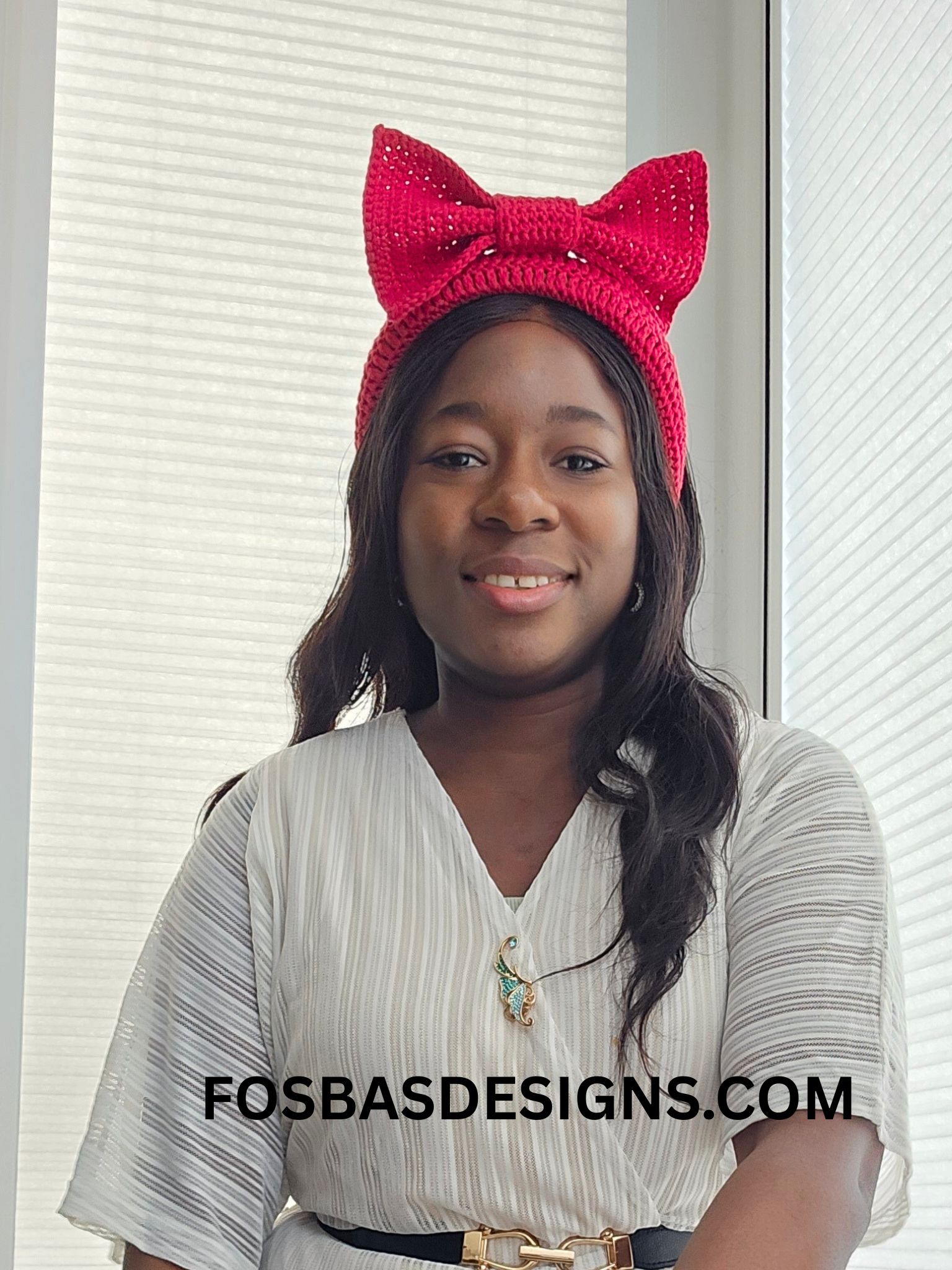 Crochet Bow Headband Pattern - Fosbas Designs