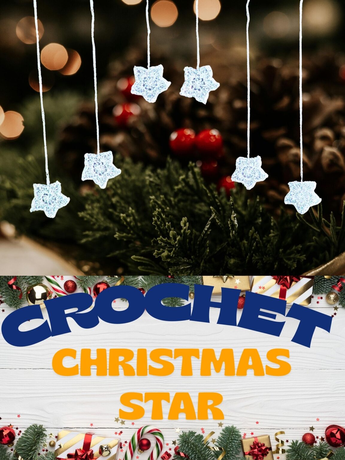How To Crochet Christmas Star Free Pattern - Fosbas Designs