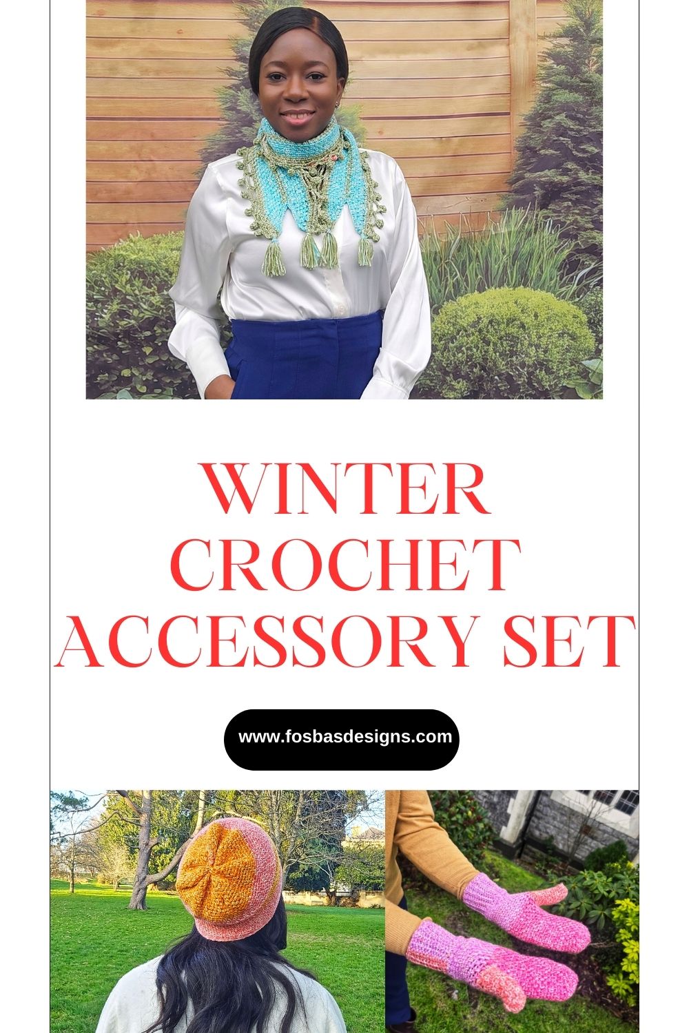 Winter Crochet Accessory Set - Fosbas Designs